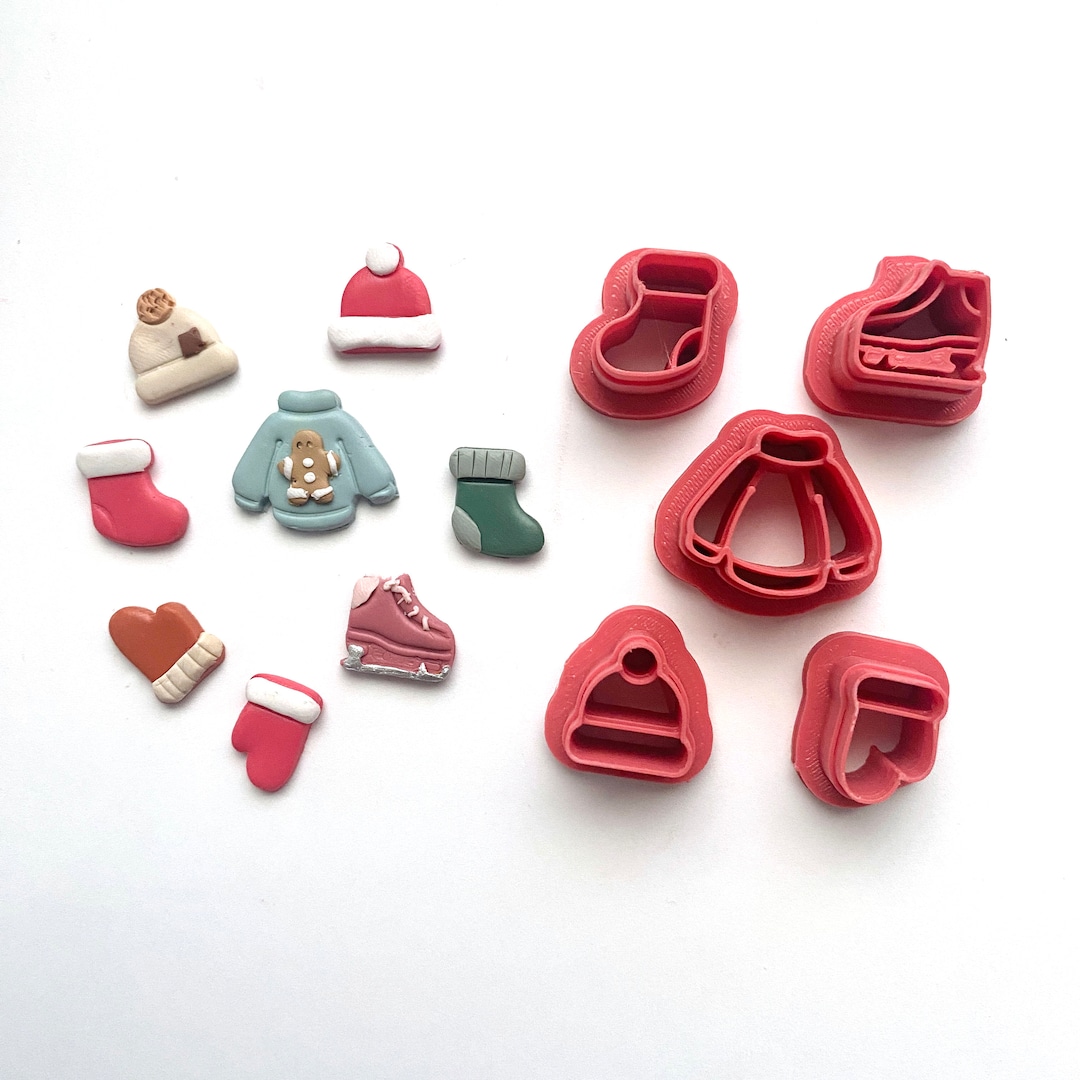 Winter Clothes Cutters for Polymer Clay | Sweater Cutters | Sock ...