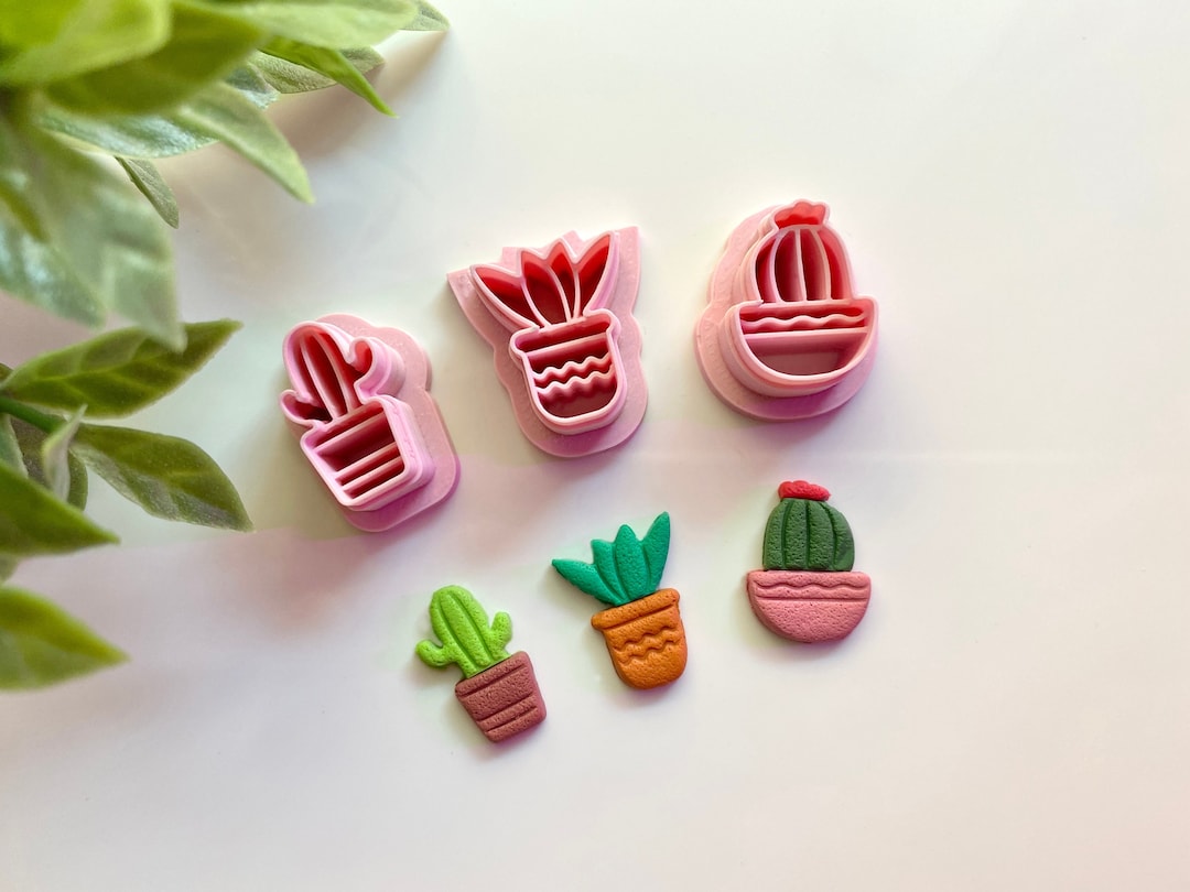 Cactus Polymer Clay Cutter | Plant Cutter | Succulent Cutter | Earring ...