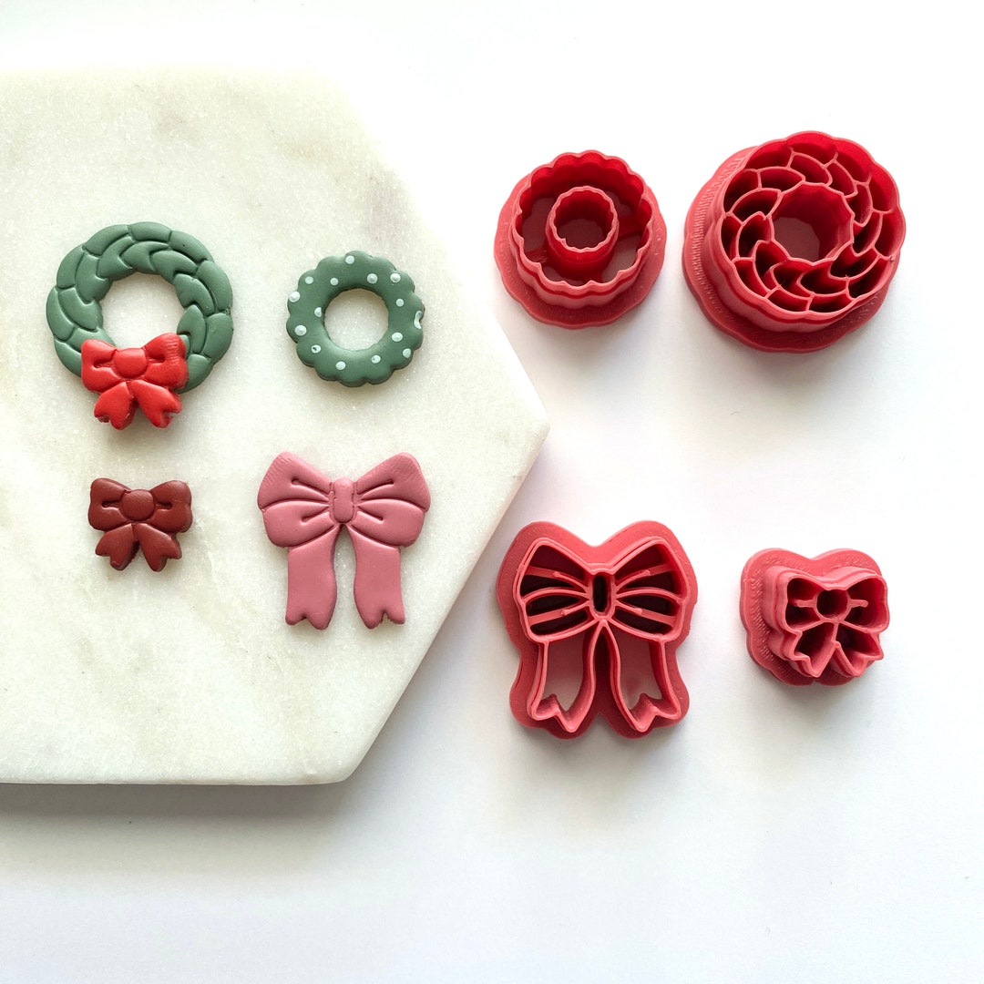 Bow Cutters for Polymer Clay | Wreath Cutters | Holiday Cutters ...