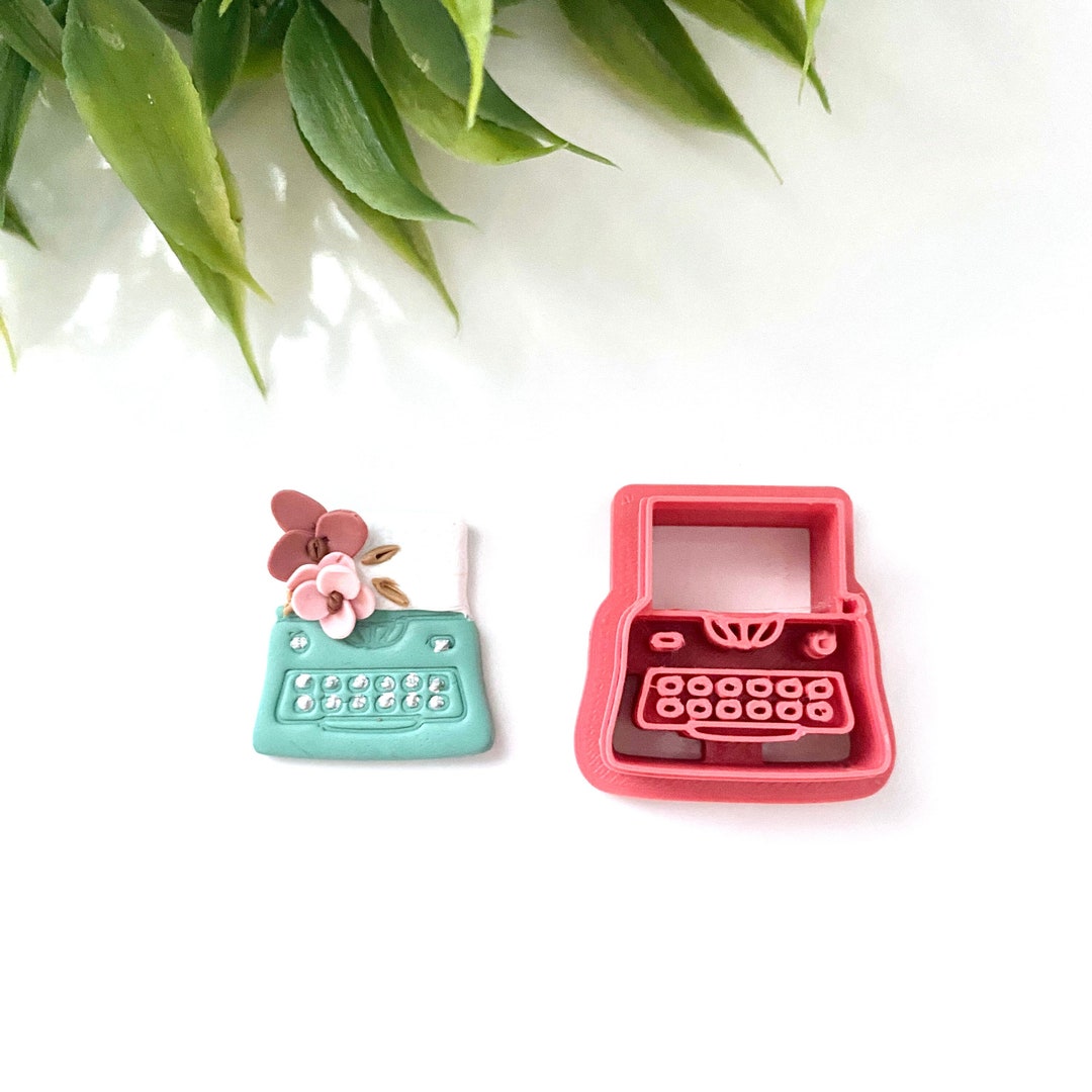 Typewriter Polymer Clay Cutter, Retro Cutters, Vintage Cutter, Earring ...