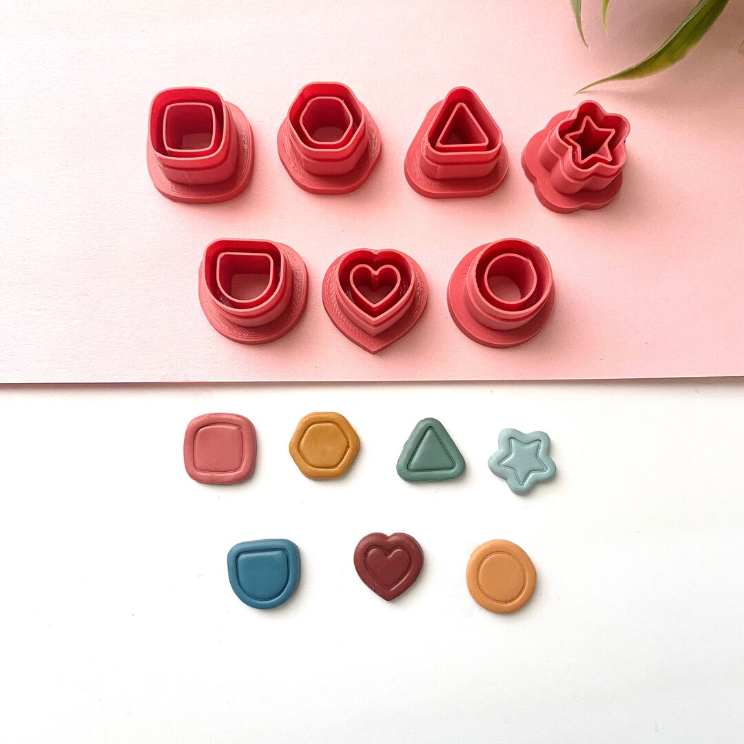 Stud Polymer Clay Cutters Star Cutter Circle Cutters Square Cutters ...