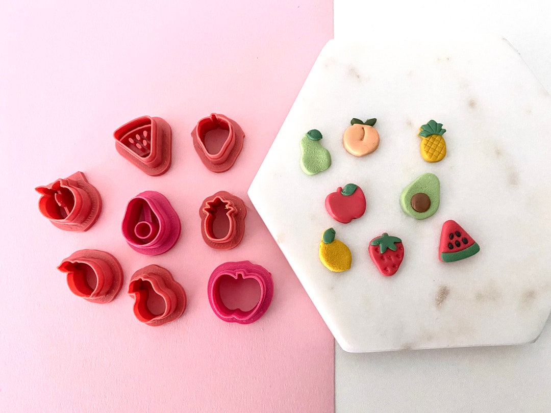 Fruits Cutters Part 1 for Polymer Clay | Apple Cutter | Peach Cutters ...