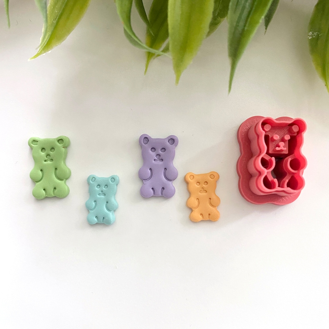 Gummy Bear Cutter for Polymer Clay, Cute Candy Bear for Studs, Dangles ...