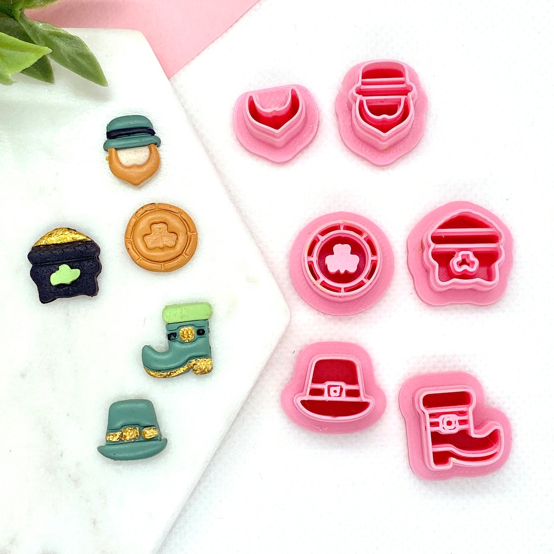 St Patrick Part 1 Polymer Clay Cutters | Irish Cutter | Holiday Cutters ...