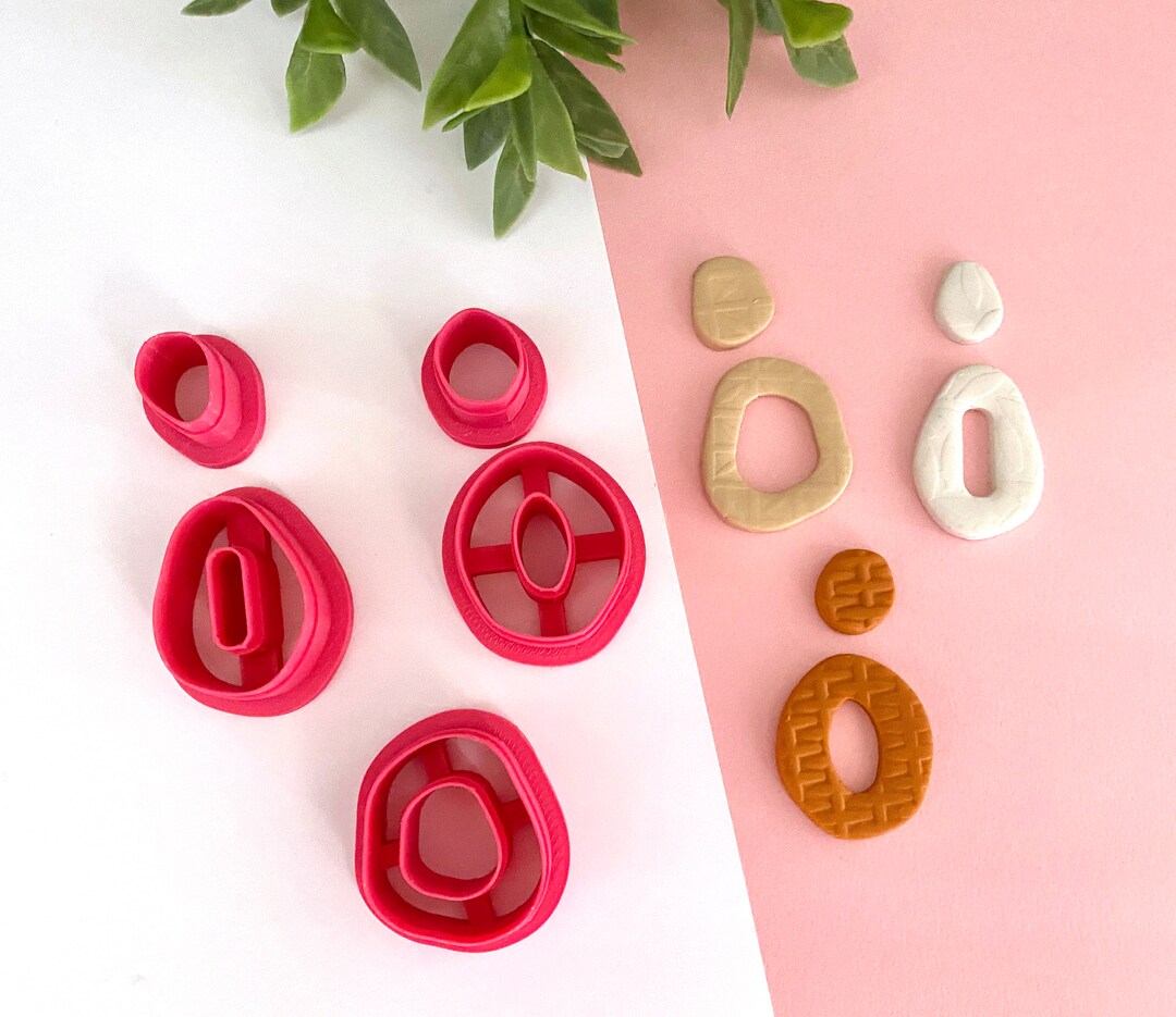 Irregular Dangle Set Polymer Clay Cutter, Organic Polymer Clay Cutters ...