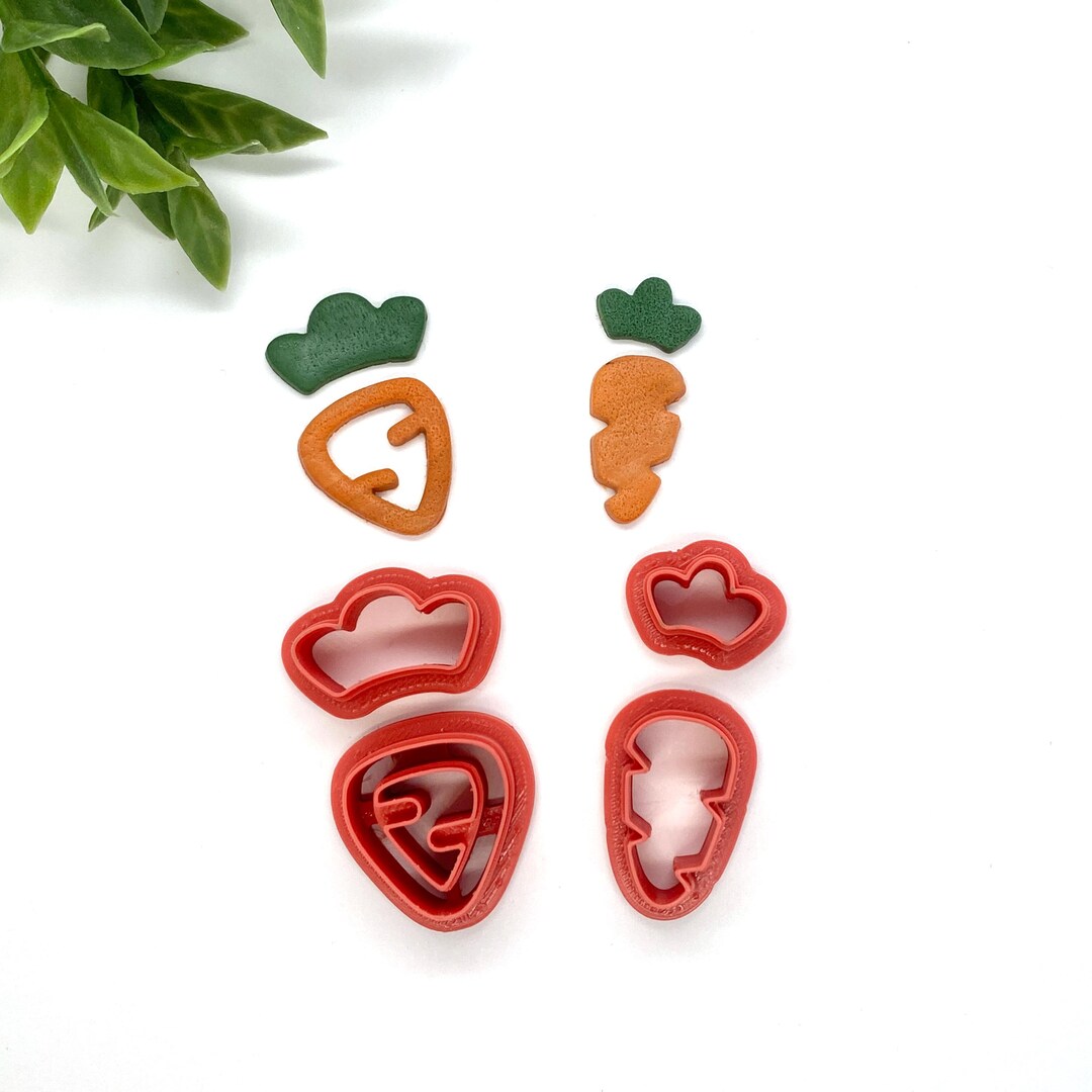 Carrot Dangle Polymer Clay Cutters | Carrot Cutters | Easter Cutters ...