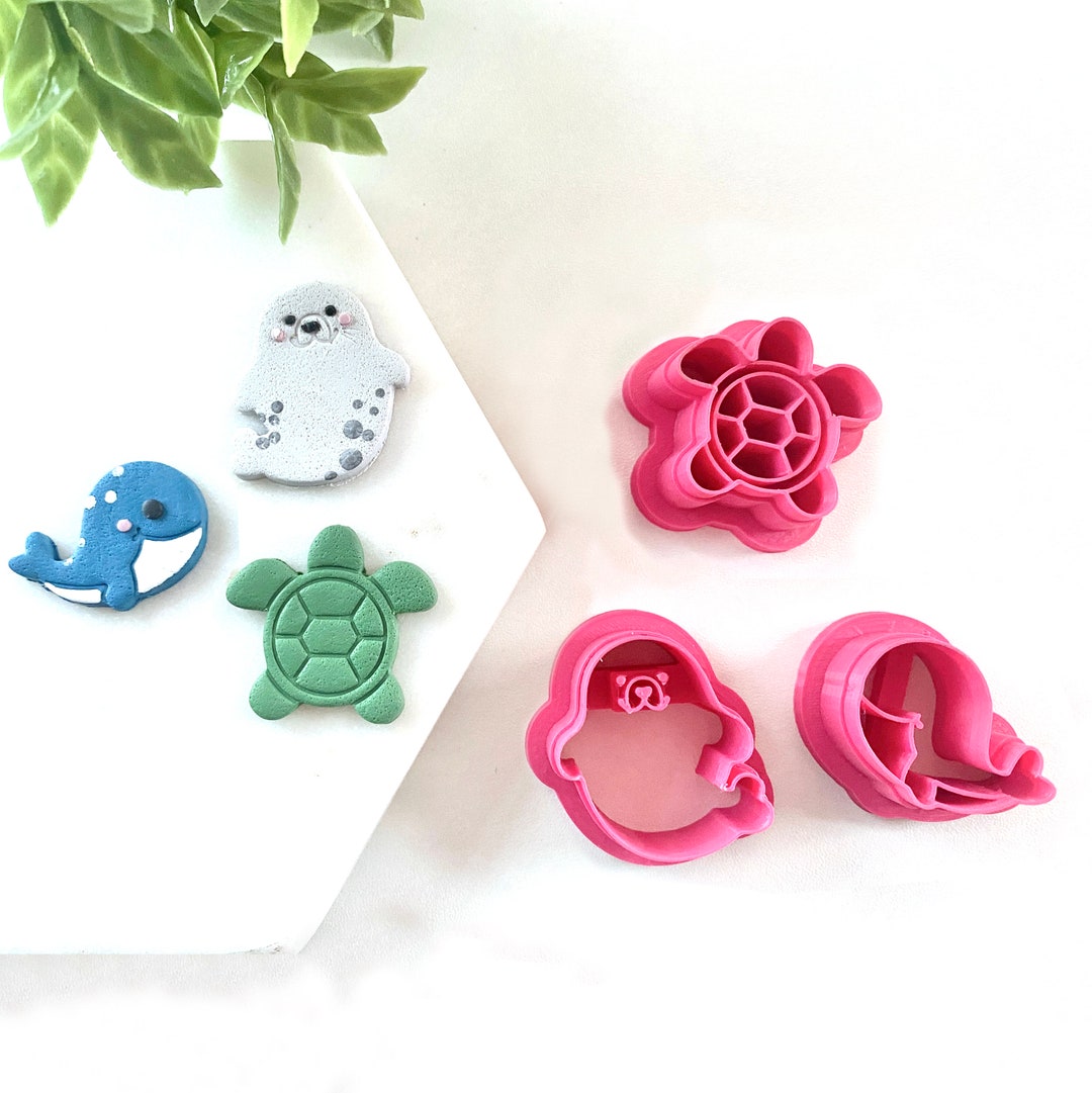 Animals Polymer Clay Cutter, Whale Cutter, Seal Cutter, Turtle Cutter ...