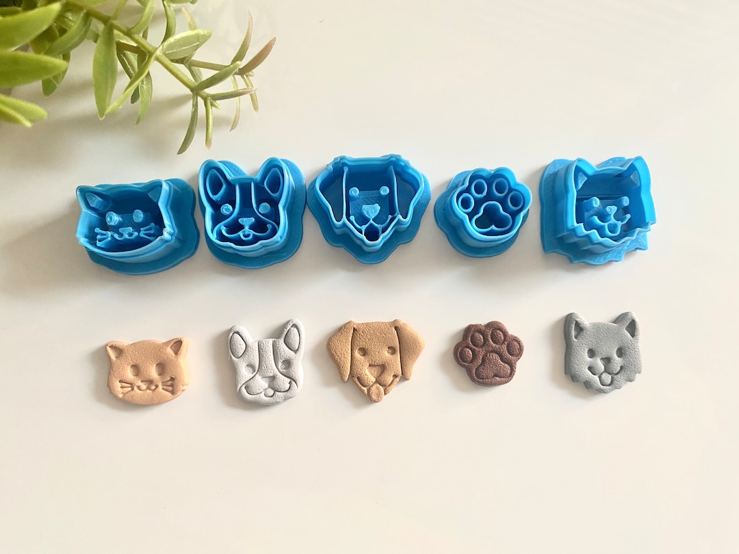 Pets Cutter for Polymer Clay, Golden Retriever Cutter, Frenchie Cutter ...