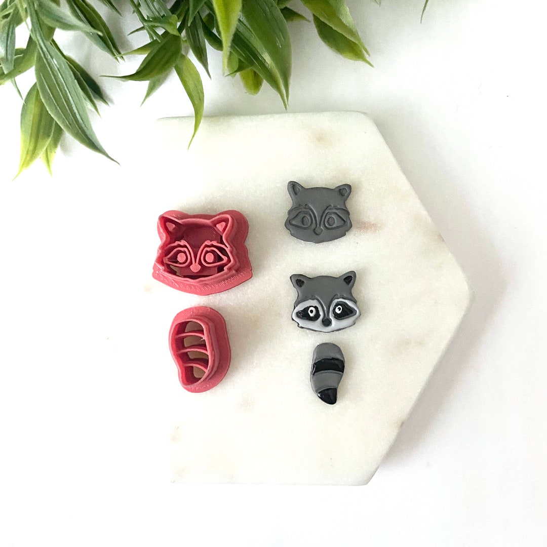 Raccoon Polymer Clay Cutter, Animal Cutter - Etsy