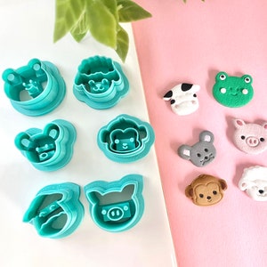 Animals Part 2 Polymer Clay Cutter, Mouse Cutter, Sheep Cutter, Frog ...