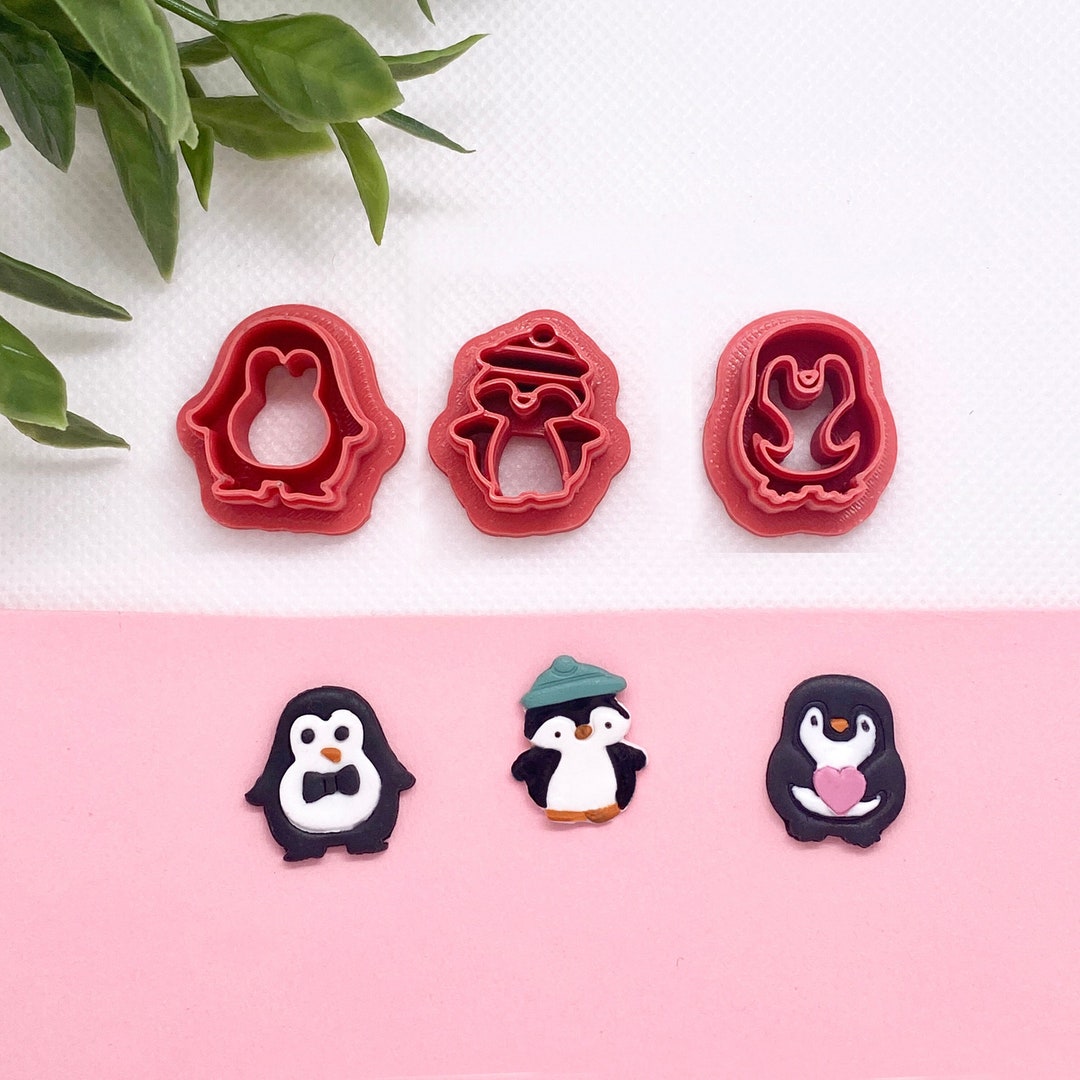 Penguins Part 2 Cutters for Polymer Clay, Animal Cutters, Winter ...