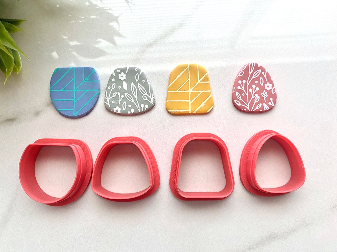 Essential Geometric Part 2 Polymer Clay Cutters for Dangle Earrings ...