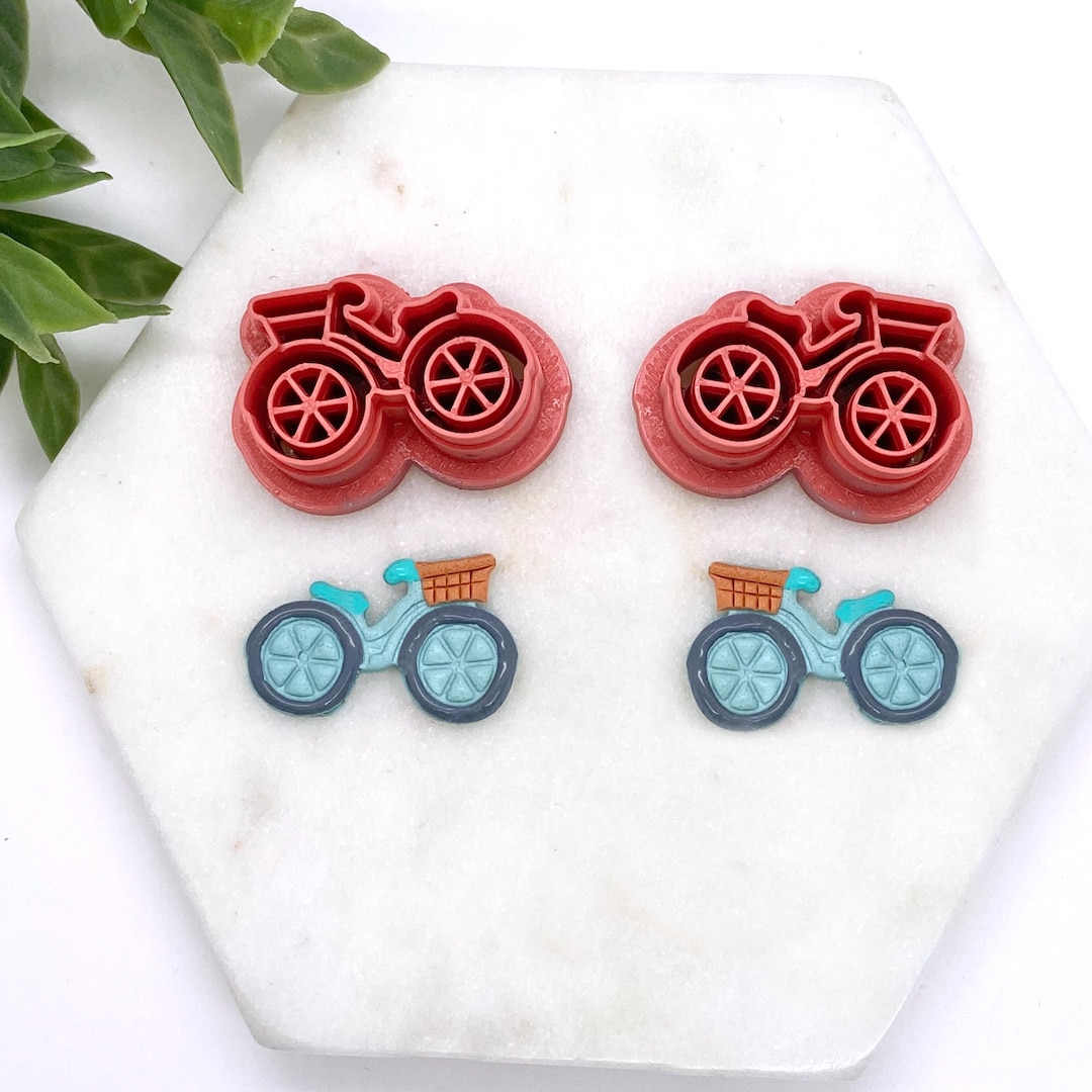 Bike Polymer Clay Cutters | Bicycle Cutter | Summer Cutter | Dangle ...