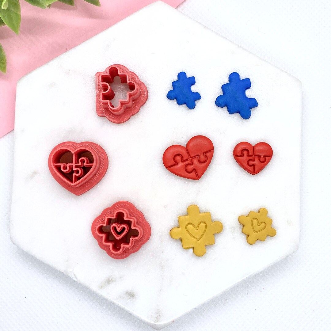 Puzzle Polymer Clay Cutters, Jigsaw Puzzles Pieces Cutters | Autism ...