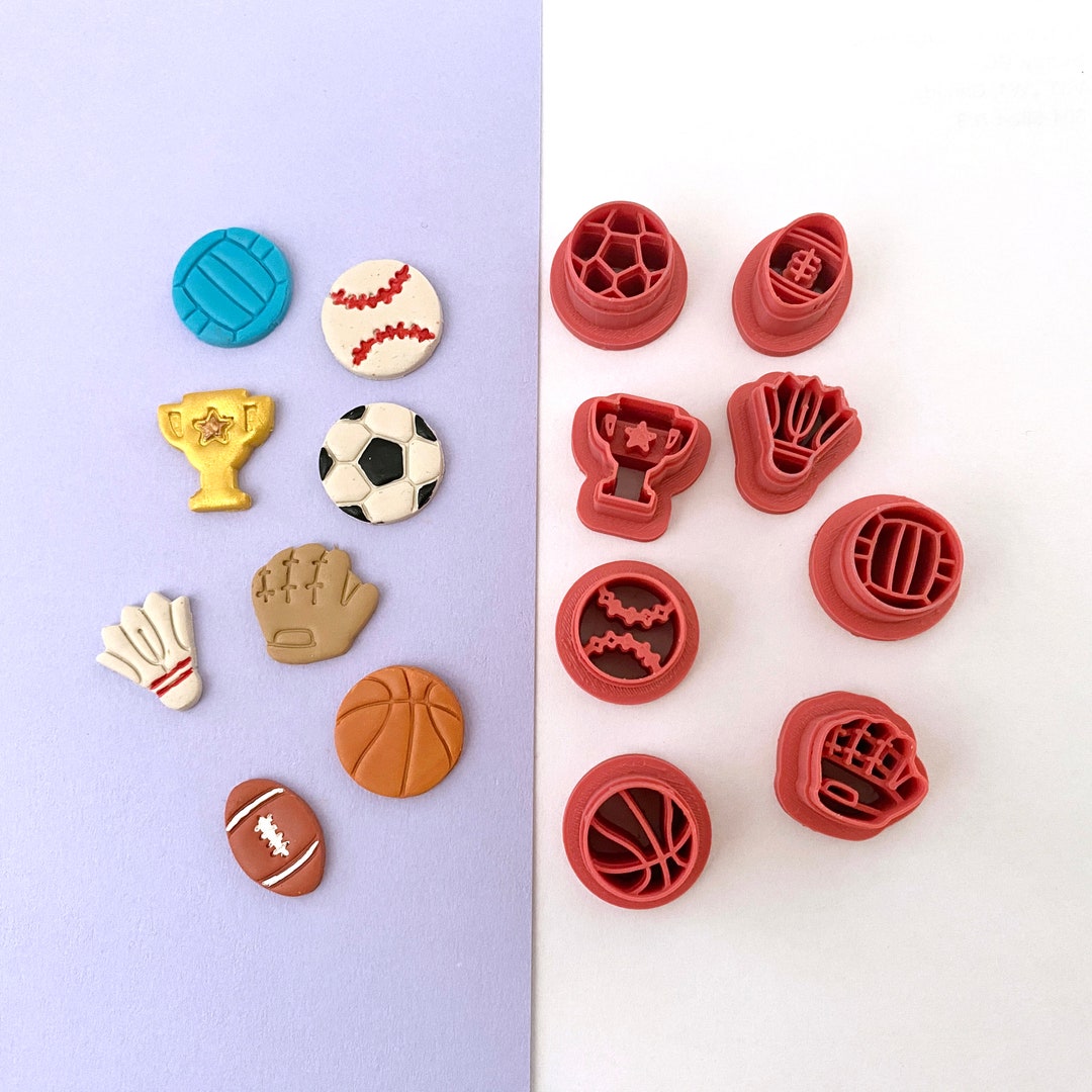Sport Polymer Clay Cutters | Football Cutter | Baseball Cutter ...