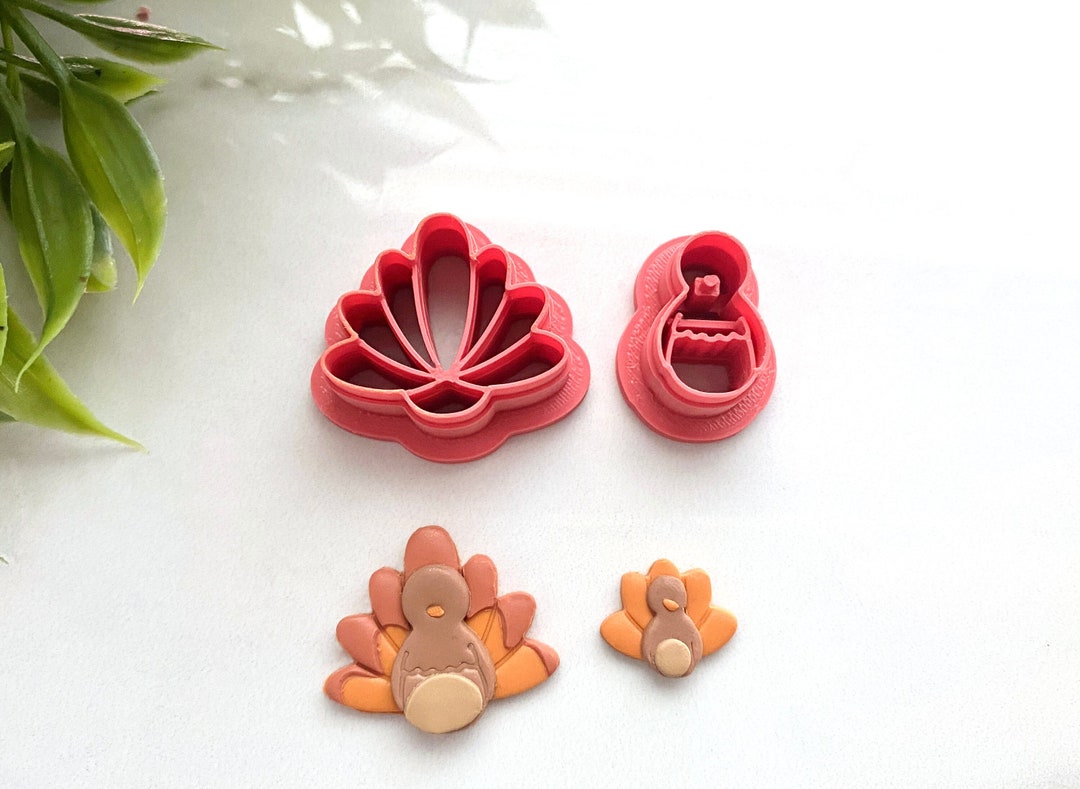 Turkey Polymer Clay Cutters | Fall Cutters | Thanksgiving Cutters ...