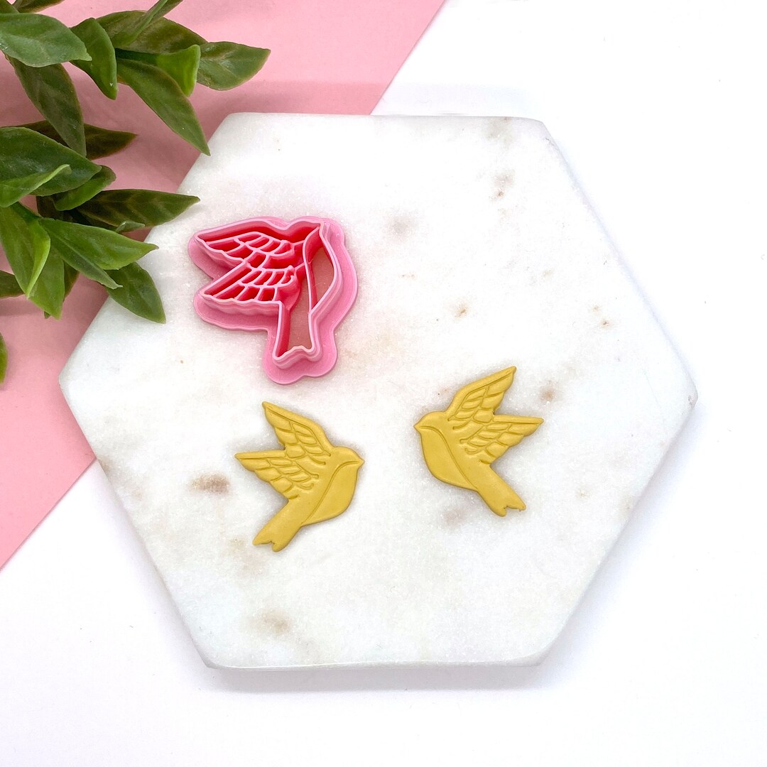 Bird Polymer Clay Cutters Sparrow Cutters Animal Cutter Embossed Cutter ...