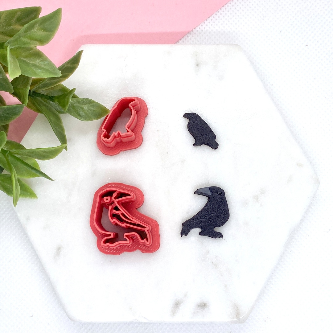 Raven Cutter for Polymer Clay Cutters | Bird Cutters | Animals Cutters ...