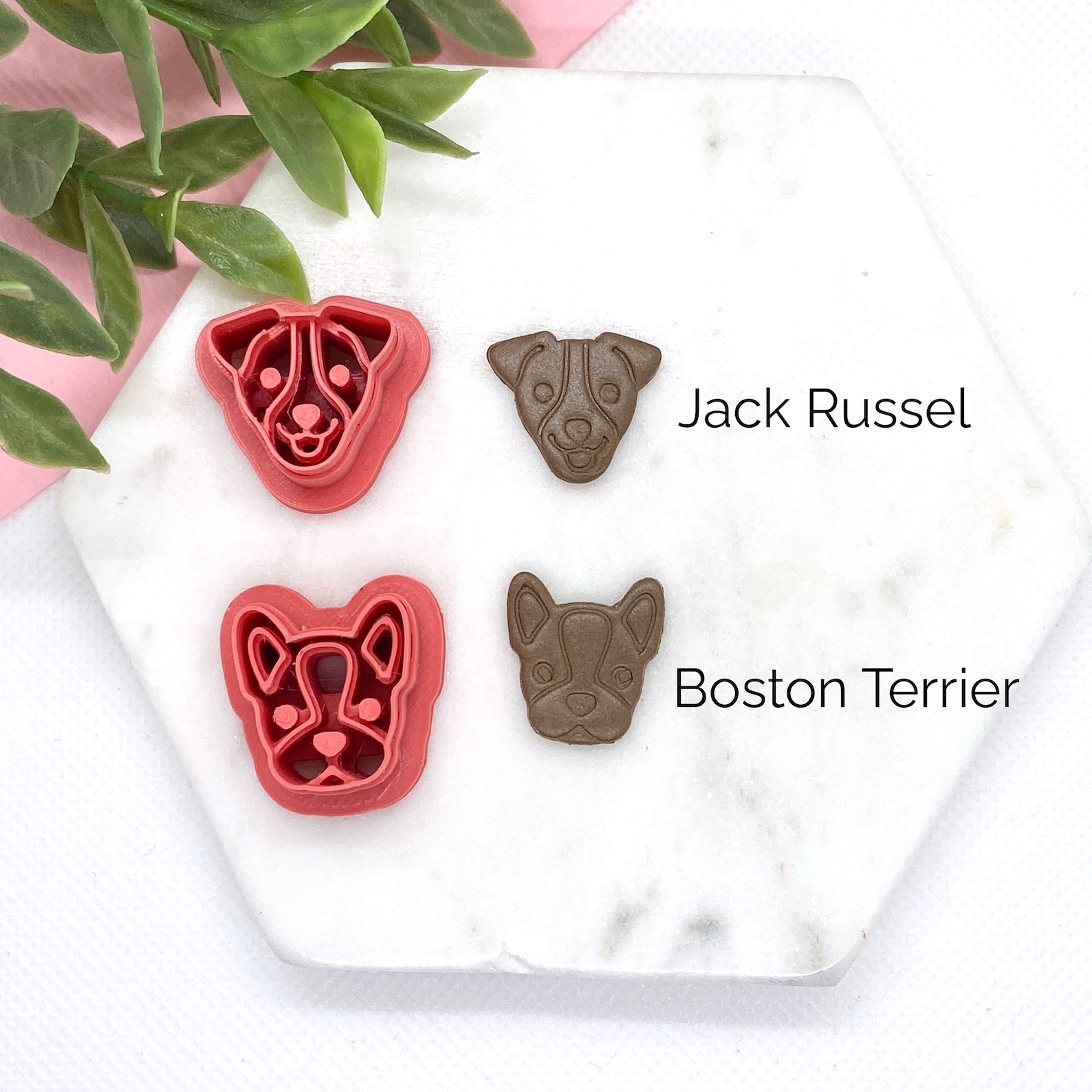 Dog Cutters Part 5 for Polymer Clay, Boston Terrier Cutter, Maltese ...