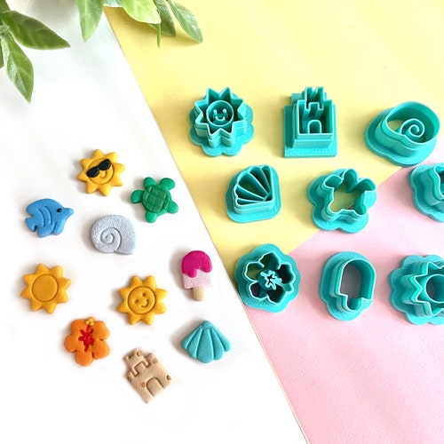Summer Polymer Clay Cutters Beach Cutter Sea Shells - Etsy