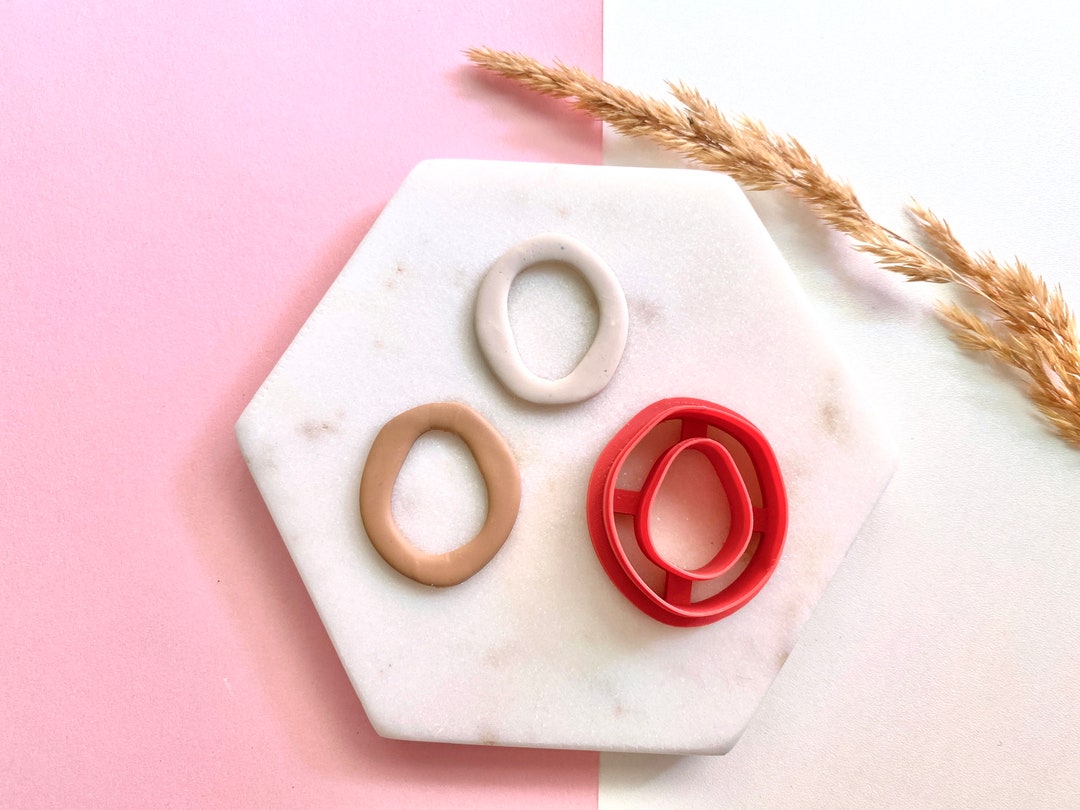 Organic Dangle Polymer Clay Cutter, Irregular Polymer Clay Cutters ...