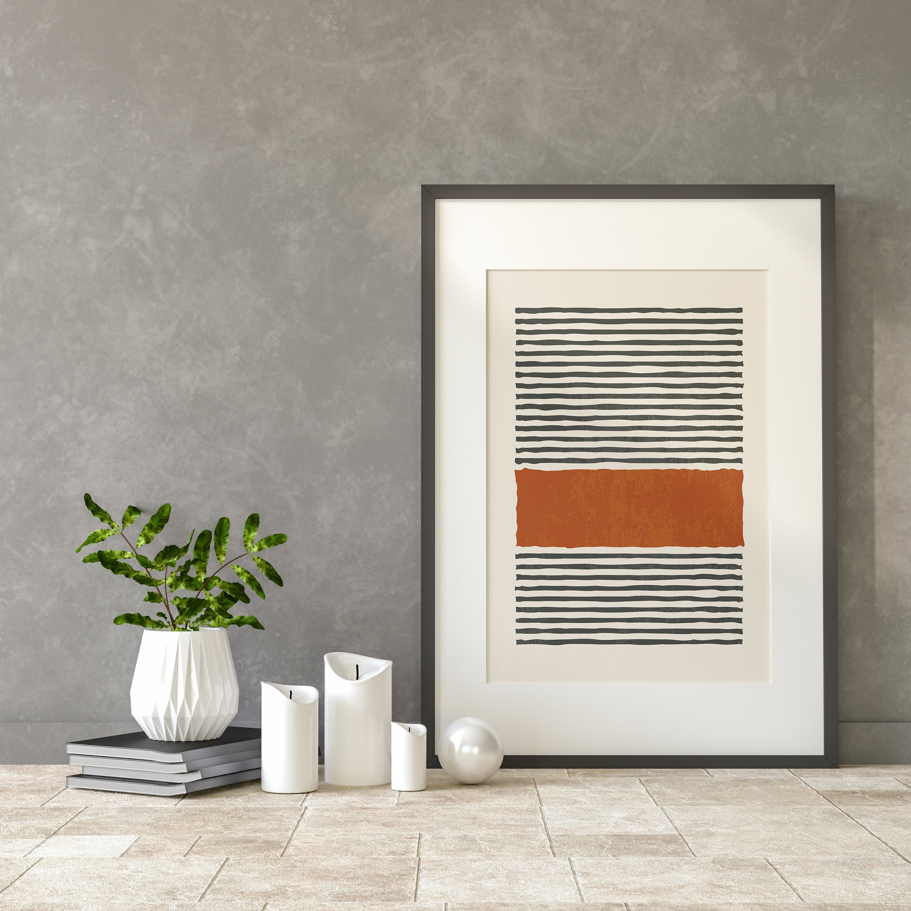 Minimalist Modern Wall Art Print Set of 2 Line Art Black and - Etsy