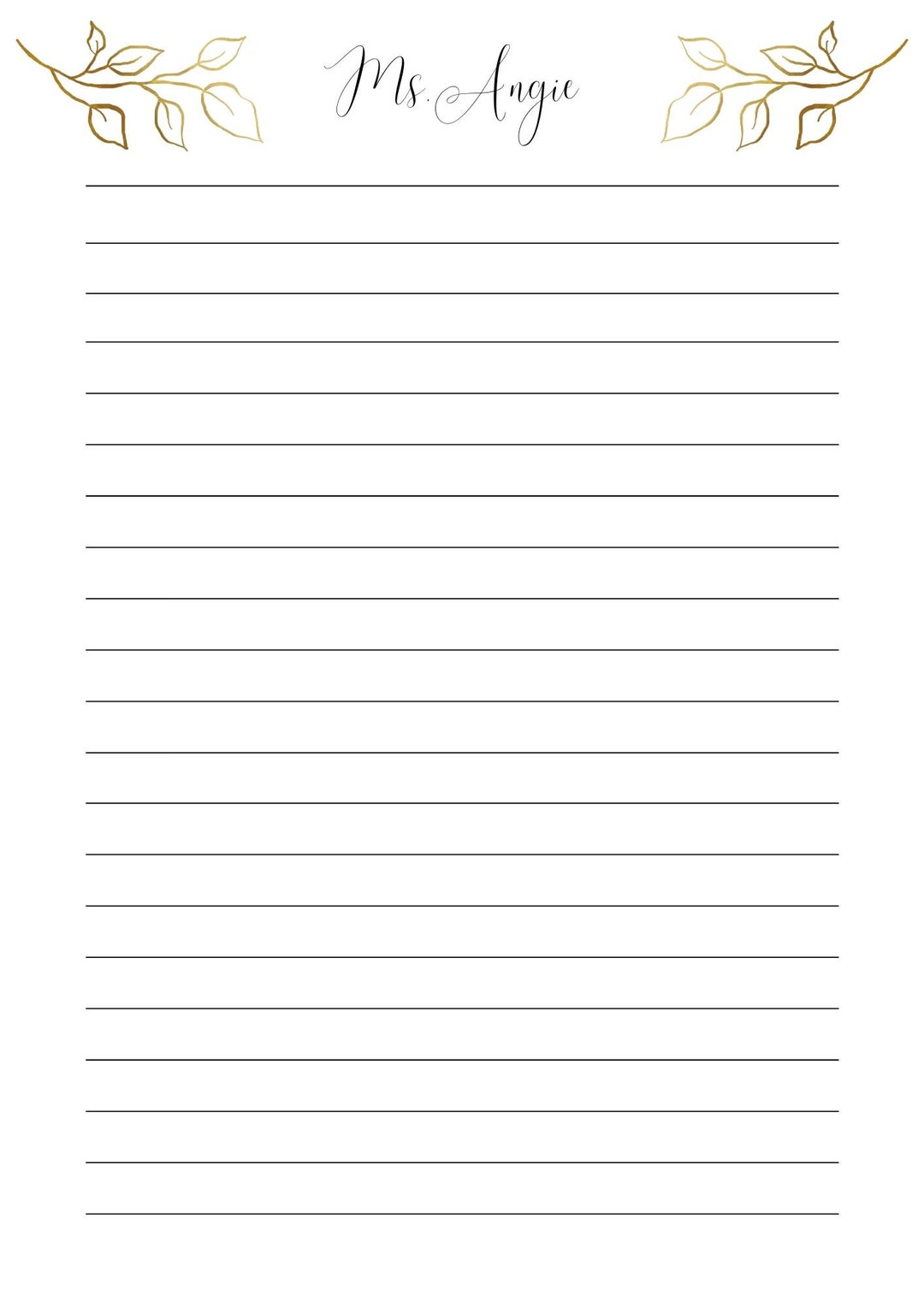 Lined Paper - Etsy