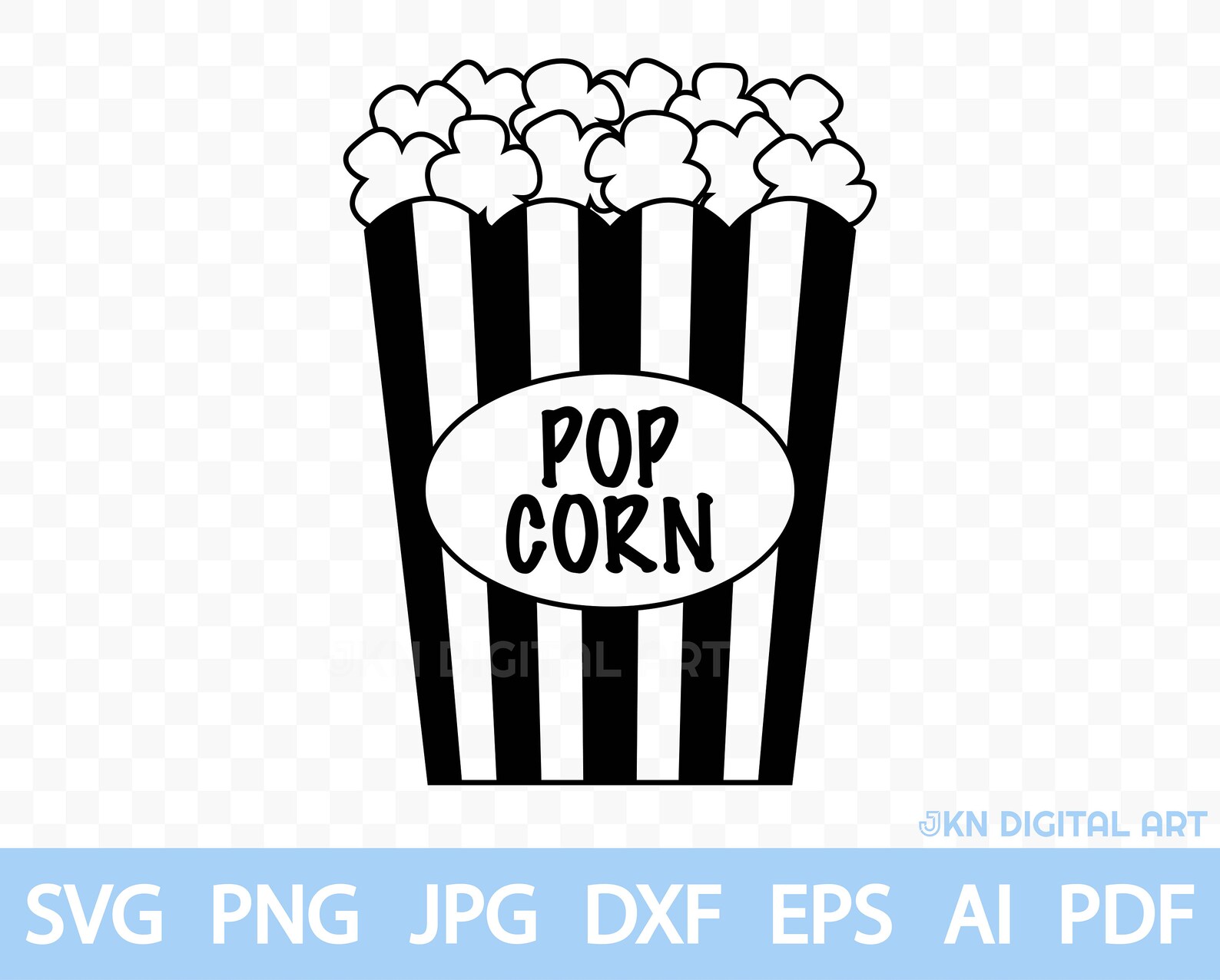 Popcorn SVG - Movies, Film, Snacks - Svg Png Jpg Dxf Eps Ai Pdf ...