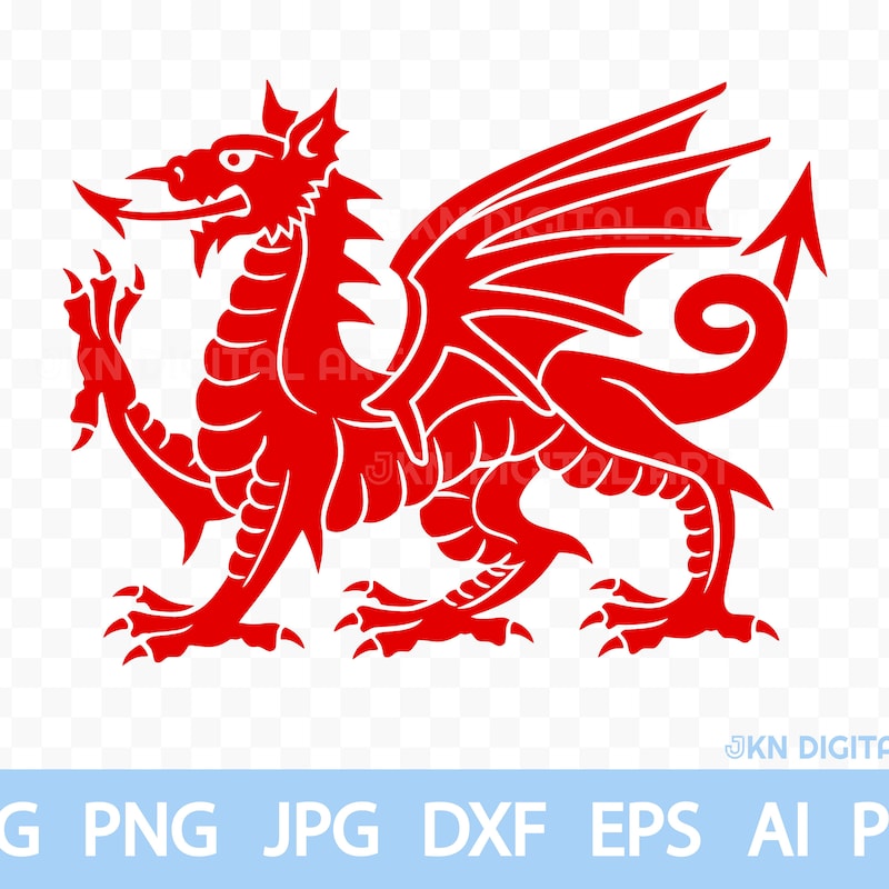 Welsh Dragon Template - Etsy UK