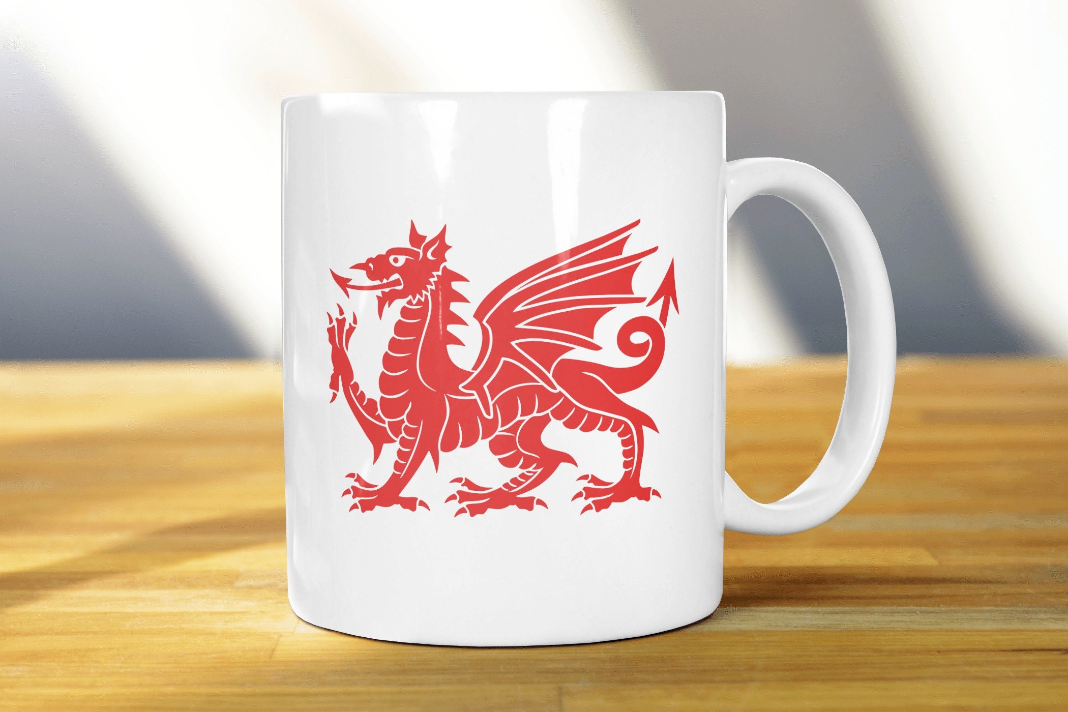 Welsh Dragon - Wales Flag - Cymru - Draig Goch - Svg Png Jpg Dxf Eps Ai ...