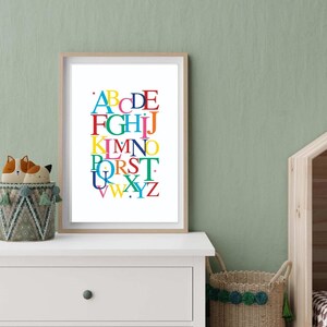 PRINTABLE - ABC Print, Alphabet Art Poster, Digital Download, Download ...