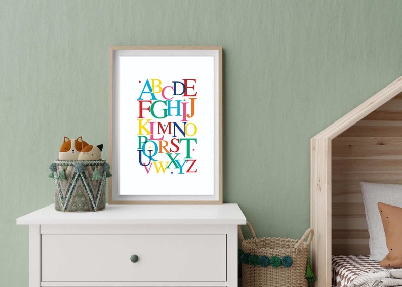 PRINTABLE - ABC Print, Alphabet Art Poster, Digital Download, Download ...