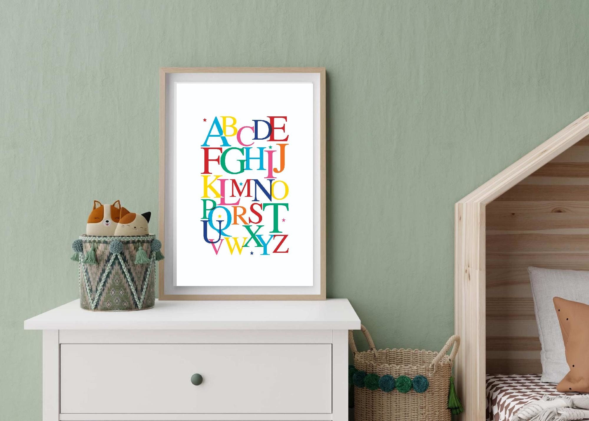 PRINTABLE - ABC Print, Alphabet Art Poster, Digital Download, Download ...