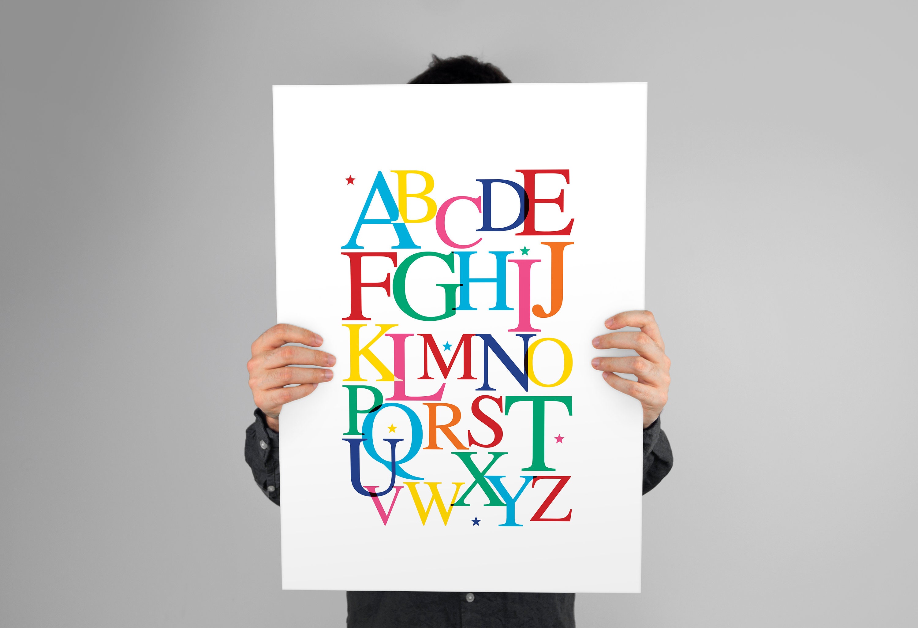 PRINTABLE - ABC Print, Alphabet Art Poster, Digital Download, Download ...