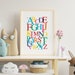 PRINTABLE - ABC Print, Alphabet Art Poster, Digital Download, Download ...