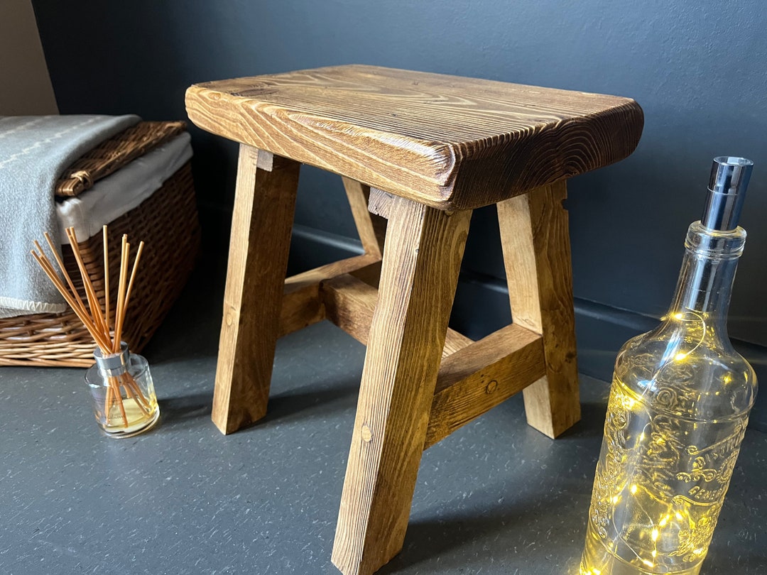 Rustic Milking Stool Rustic Stool Reclaimed Barn Wood Milk Stool ...