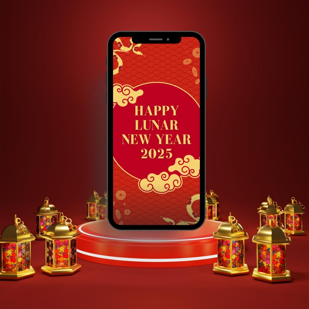 Digital Chinese New Year Card Template, Animated Chinese New Year E ...