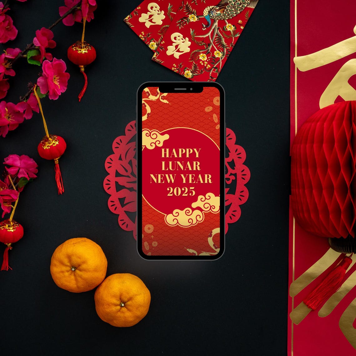 Digital Chinese New Year Card Template, Animated Chinese New Year E ...