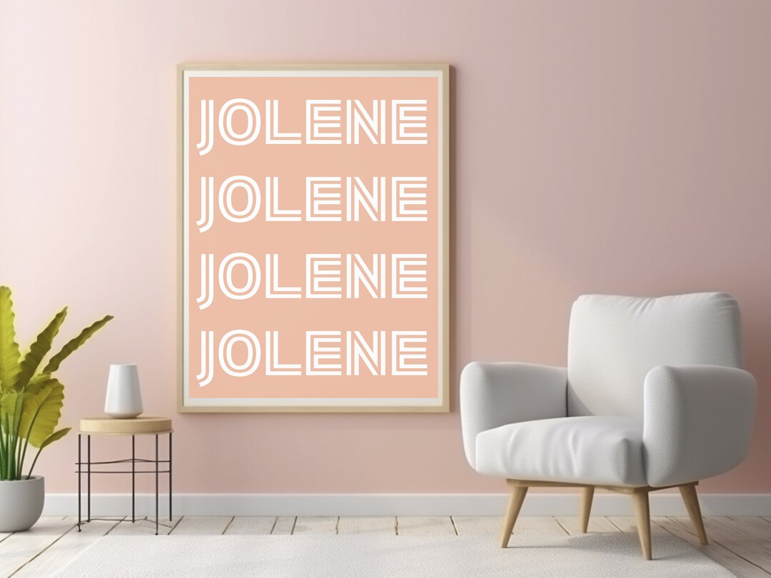 Jolene Country Music Wall Art Print Dolly Parton Inspired Feminine Home ...