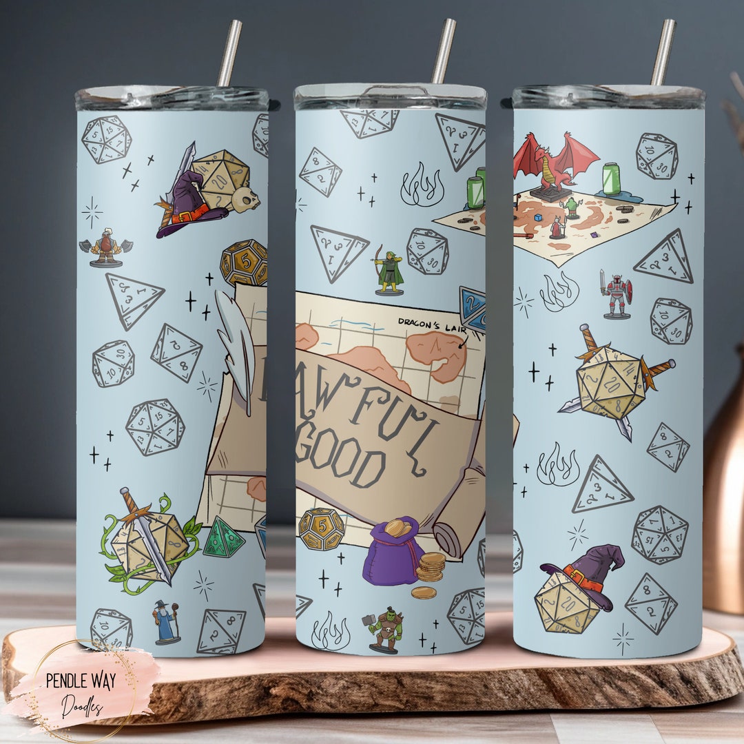 Lawful Good RPG Character Type Tumbler Wrap the Ultimate Addition to ...