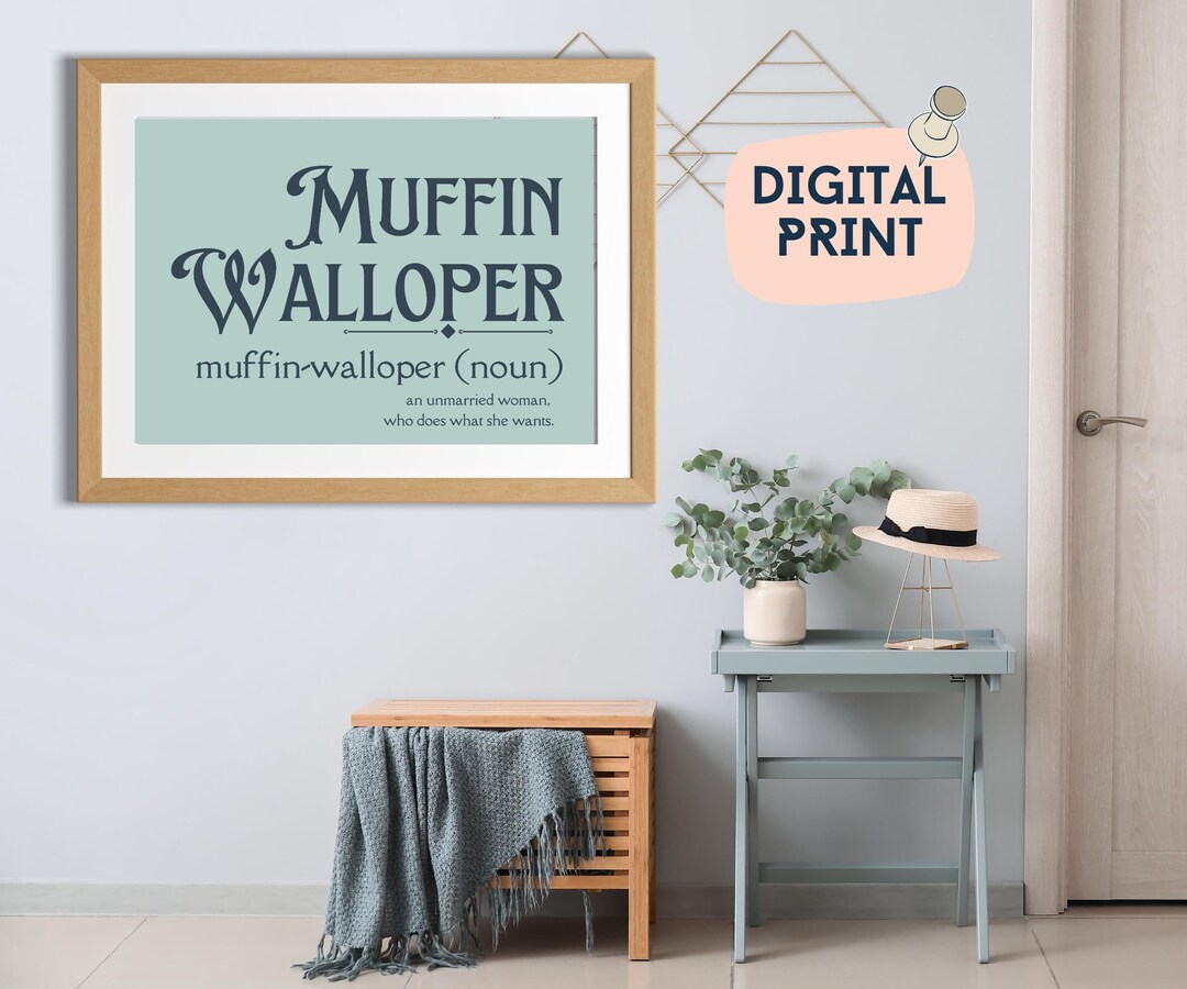 Muffin Walloper Victorian Slang Wall Art Print Digital Print Instant ...