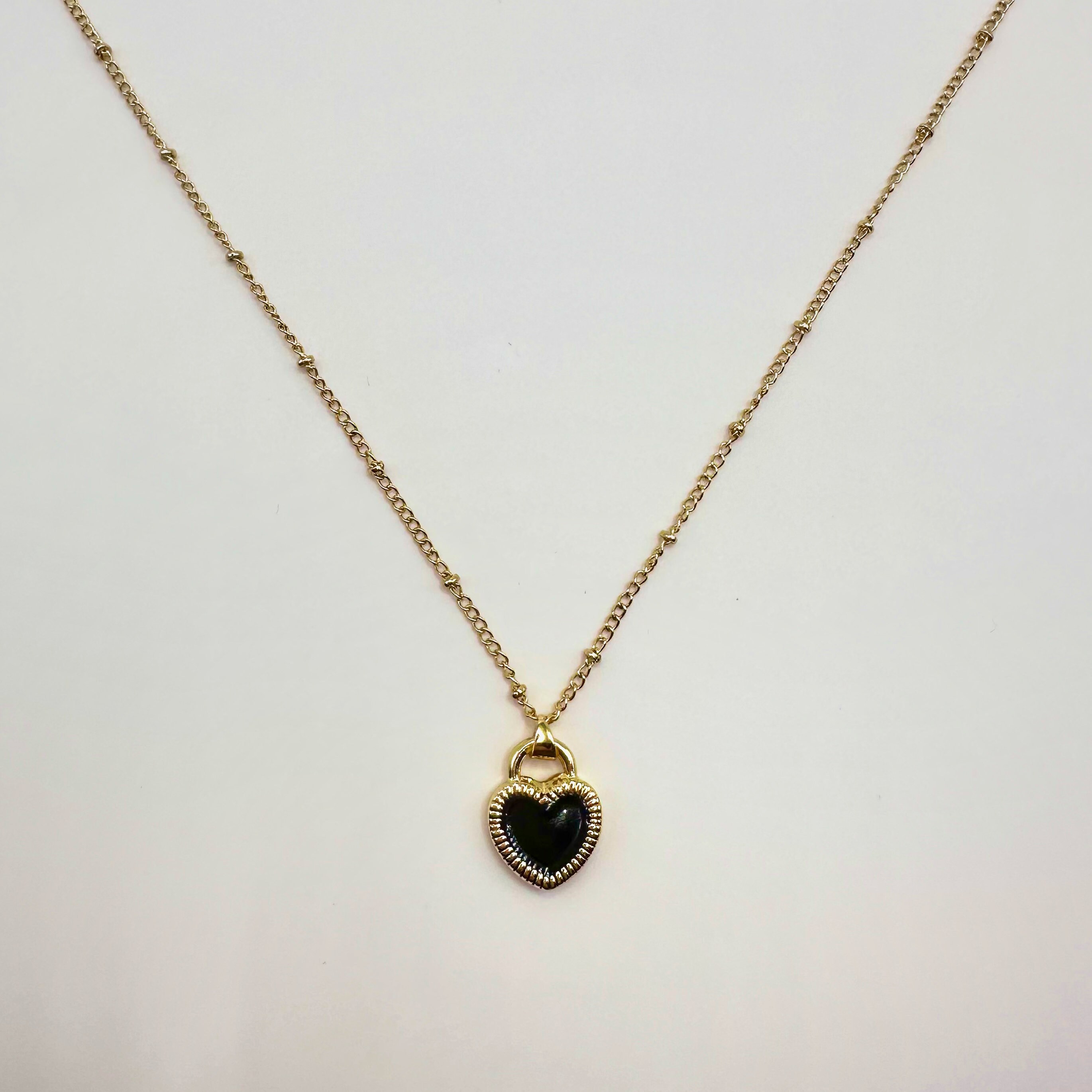 Vintage Double Sided Heart Pendant Necklace for Women, Double Side ...