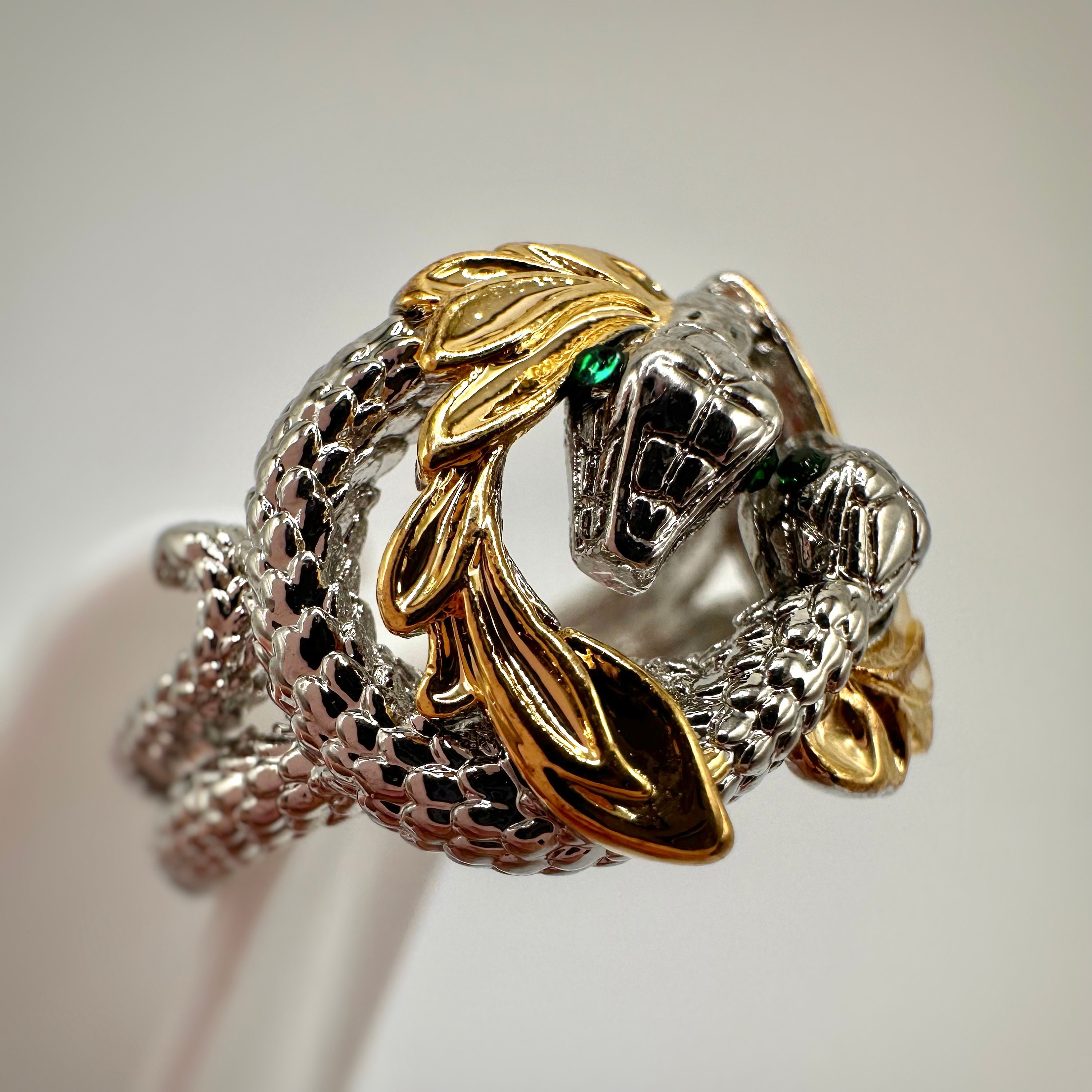 Vintage Two Snakes Ring, Snake Ring, Dainty Snake Ring, Handmade Ring, Snake Jewelry, Birthday ...