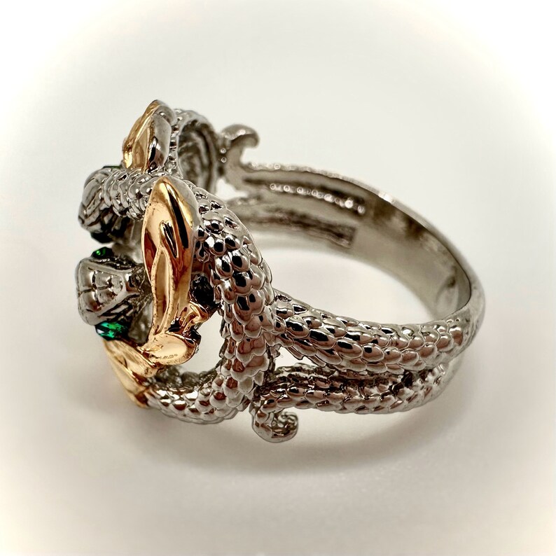 Vintage Two Snakes Ring, Snake Ring, Dainty Snake Ring, Handmade Ring ...
