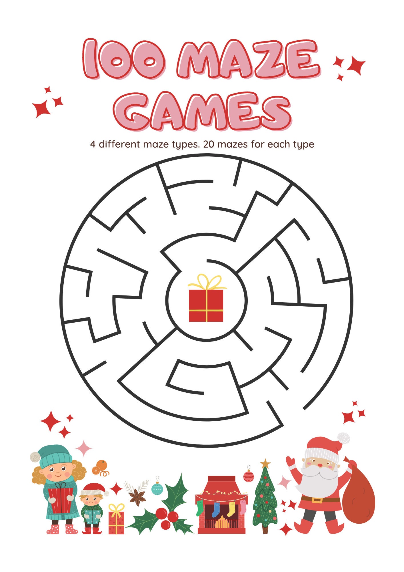 100 Maze Collection for Kids - Etsy