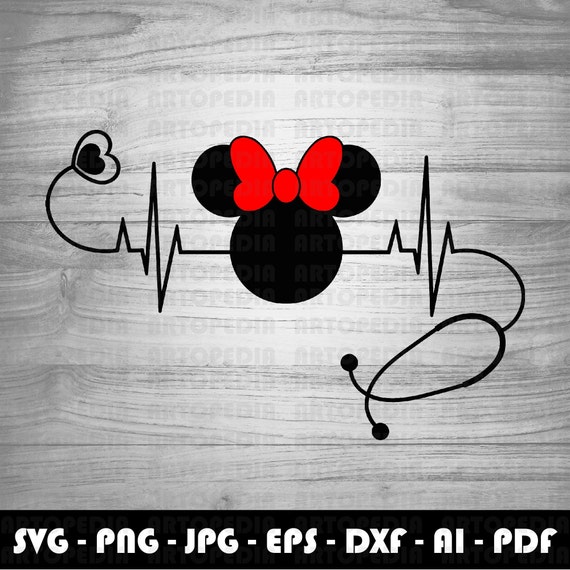 Mickey Mouse Mickey Mouse Love Line SVG Love Line Svg | Etsy