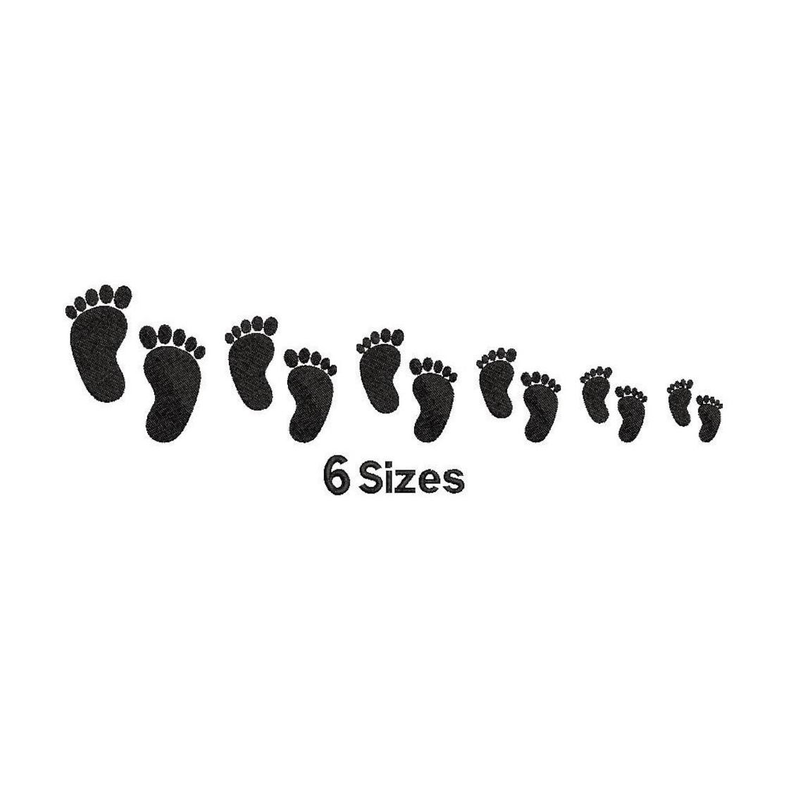 Baby Feets Sketch Embroidery Design / Baby Feets Embroidery Design ...
