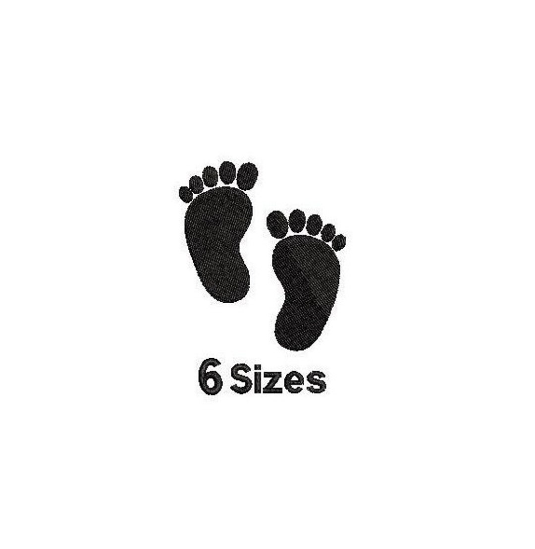 Baby Feets Sketch Embroidery Design / Baby Feets Embroidery Design ...