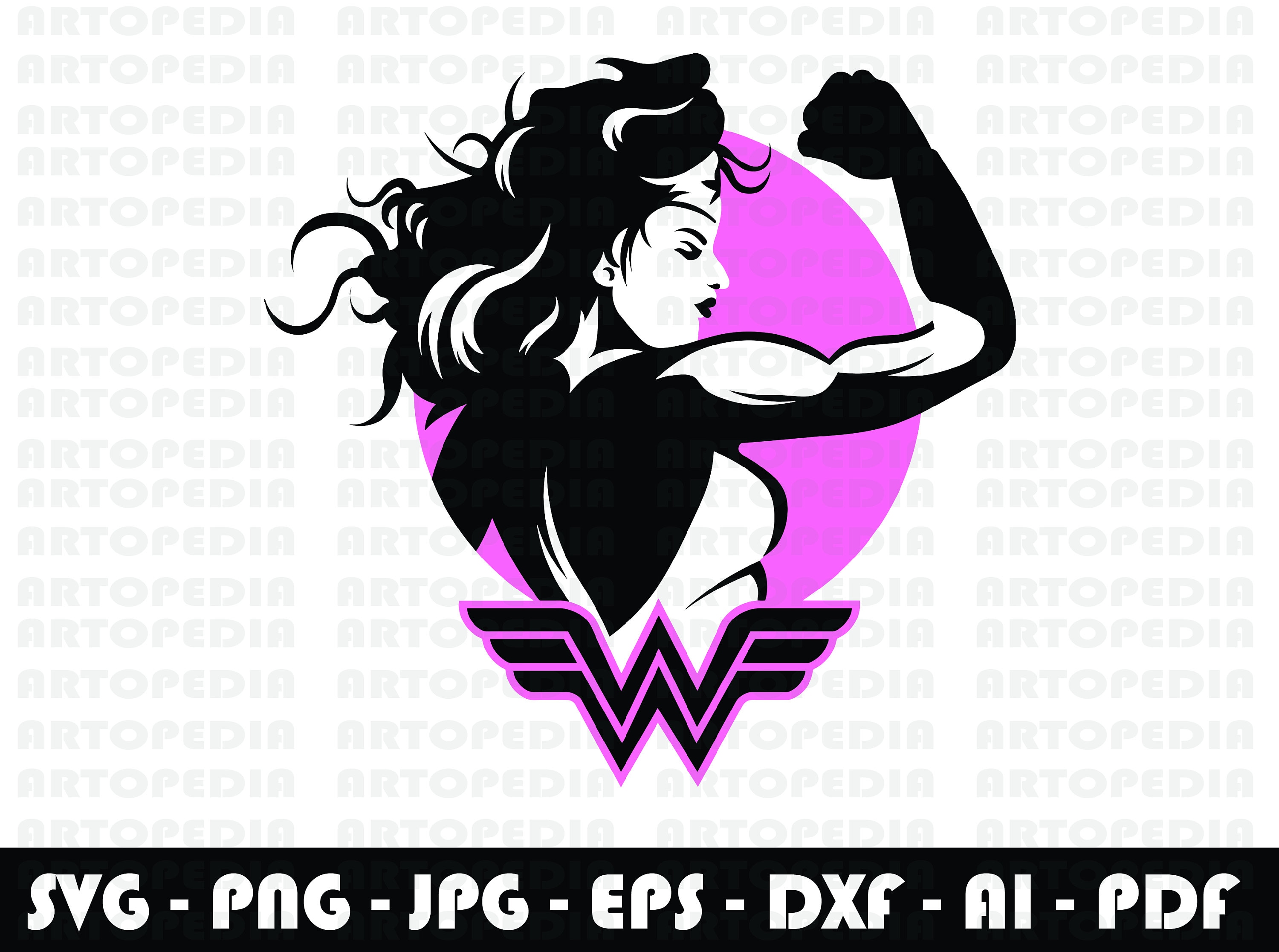 Wonder Woman Layered SVG Wonder Woman Logo Strong Woman Gym - Etsy