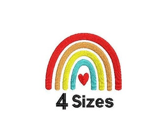 Rainbow Embroidery Design. Mini Rainbow Rainbow Filled Stitch. Rainbow ...